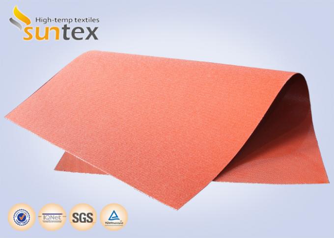 3732 Red Thermal Insulation Fabric Fireproof Fiberglass Cloth Silicone ...