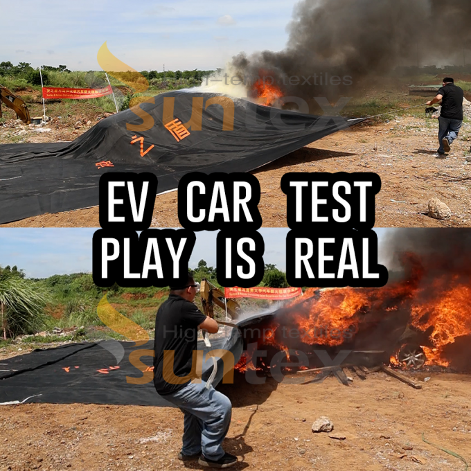 Premium EV Car Fire Blankets Essential Safety Gear for Electric Vehicles
