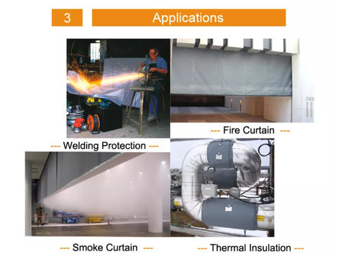 Fire Retardant PU Coated Waterproofing Fiberglass Cloth Fire Resistant ...