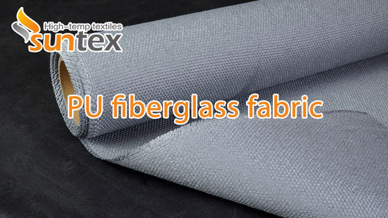 Stainless Steel Wire Reinforced Fiberglass Cloth With PU Coating 0.7mm ...