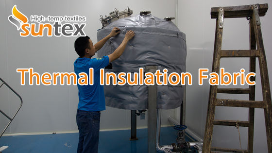 Suntex Woven Thermal Insulation Cloth High Silica Coated With Red ...