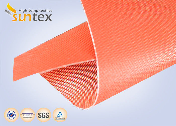 590 g/sqm Silicone Coated Glass Fabric Fire Barrier Fabric For Heat ...