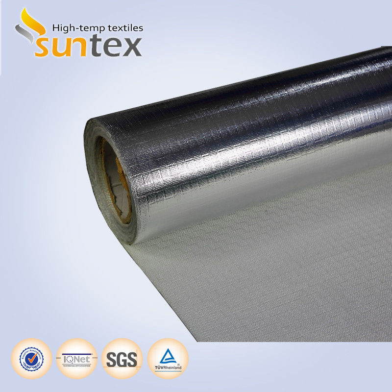 Heat Reflective Silver Aluminum Fiberglass Cloth Laminated Glass Fiber ...