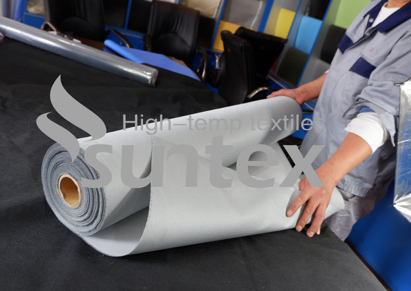Thermal Insulation Fire Protection Heat Resistant PU Coated Fiberglass ...