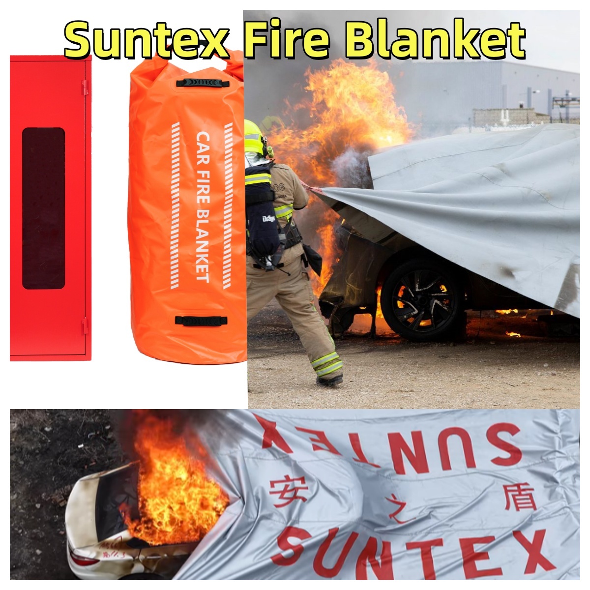 Suntex Fire Pit Mat with 60-Minute Coverage and Explosion Mitigation ...