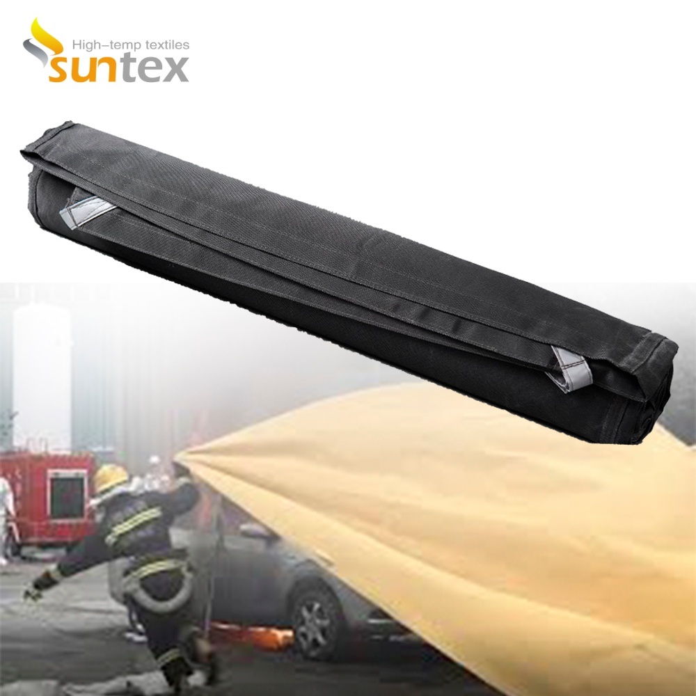 Professional Grade EV Fire Blanket with 550℃/1000℃ Thermal Resistance ...