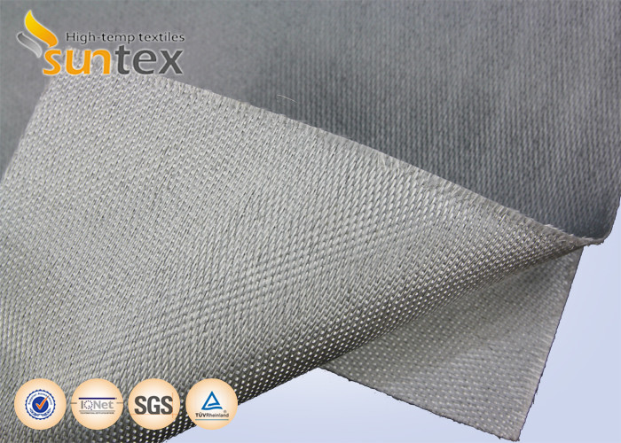 Stainless Steel Wire Reinforced Fiberglass Cloth With PU Coating 0.7mm ...