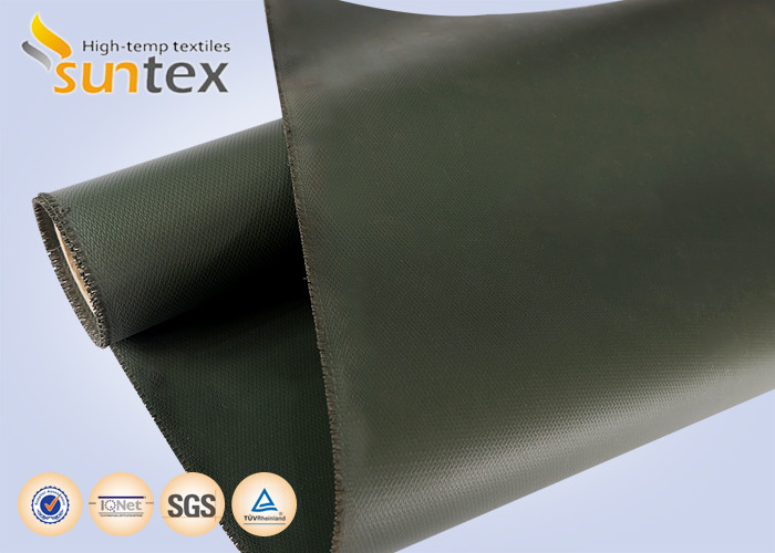 Anti-environment And Flame Resistant Silicone Coated Fiberglass Cloth ...