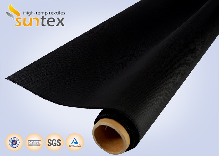 Fire Resistant Fiber Glass Fabric Water And Oil Resistant PU Coated ...