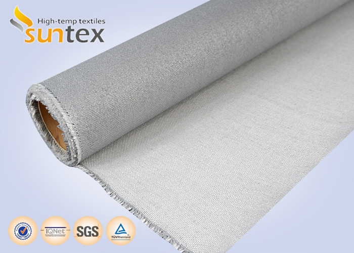 Fire Resistant Fiber Glass Fabric Water And Oil Resistant PU Coated ...